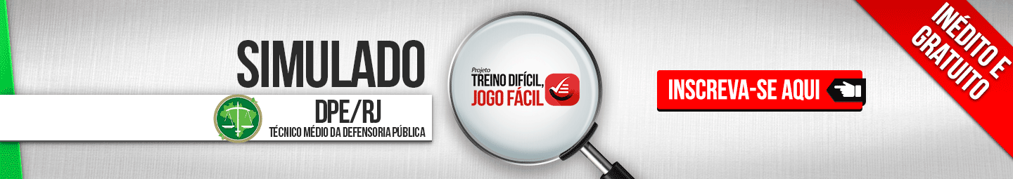 Edital DPE RJ: SAIU o edital! 27 vagas e inicial de até R$ 3,9 mil! Edital DPE RJ: SAIU o edital! 27 vagas e inicial de até R$ 3,9 mil!