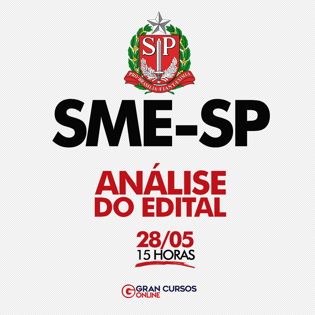 Concurso SME SP: como passar? Confira HOJE, a partir das 15h!