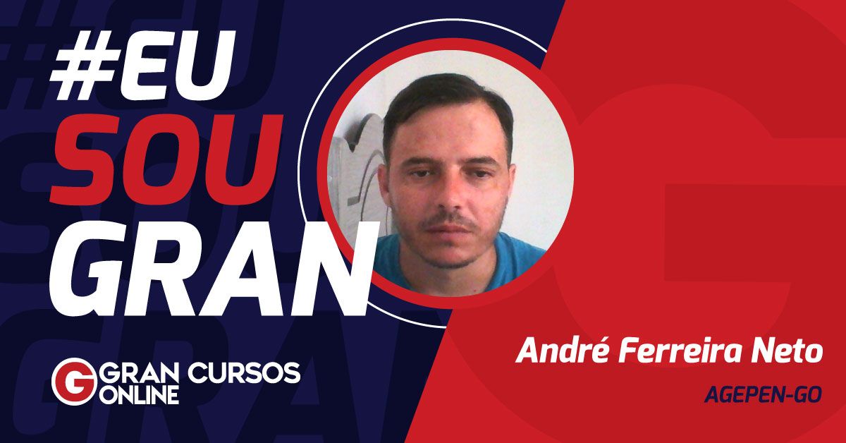 Estudando 2h30 por dia, André Neto foi aprovado no Concurso Agepen-GO