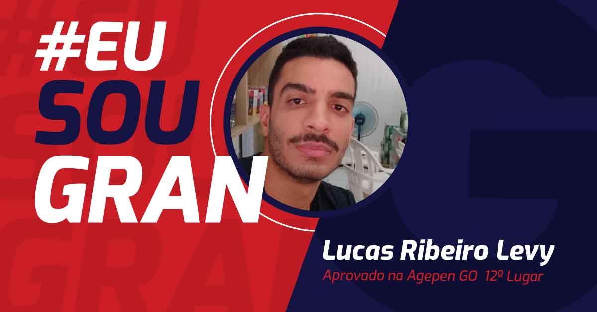 Focando na estabilidade, Lucas Levy conseguiu aprovação na Agepen GO!