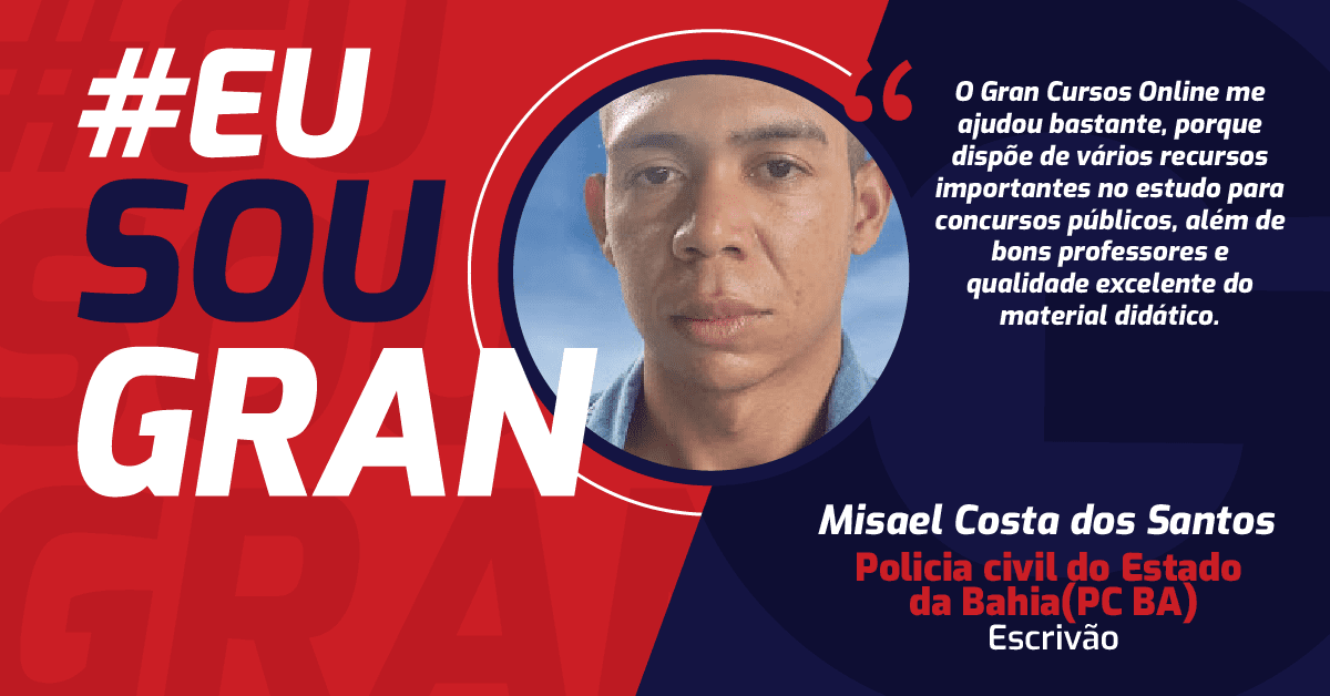 Conheça Misael Costa, aprovado como Escrivão na PC BA!