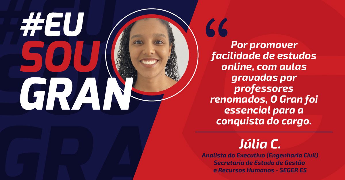 1° lugar no Concurso SEGER ES: conheça a história de Júlia C.!