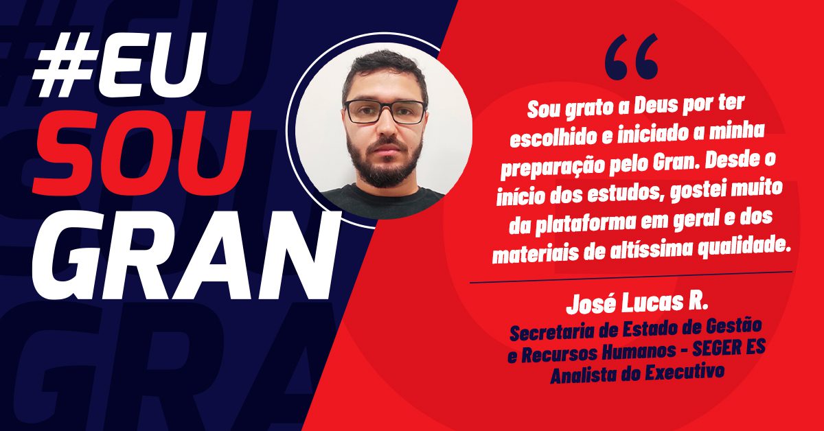 3° lugar no Concurso SEGER ES: conheça José Lucas R.!