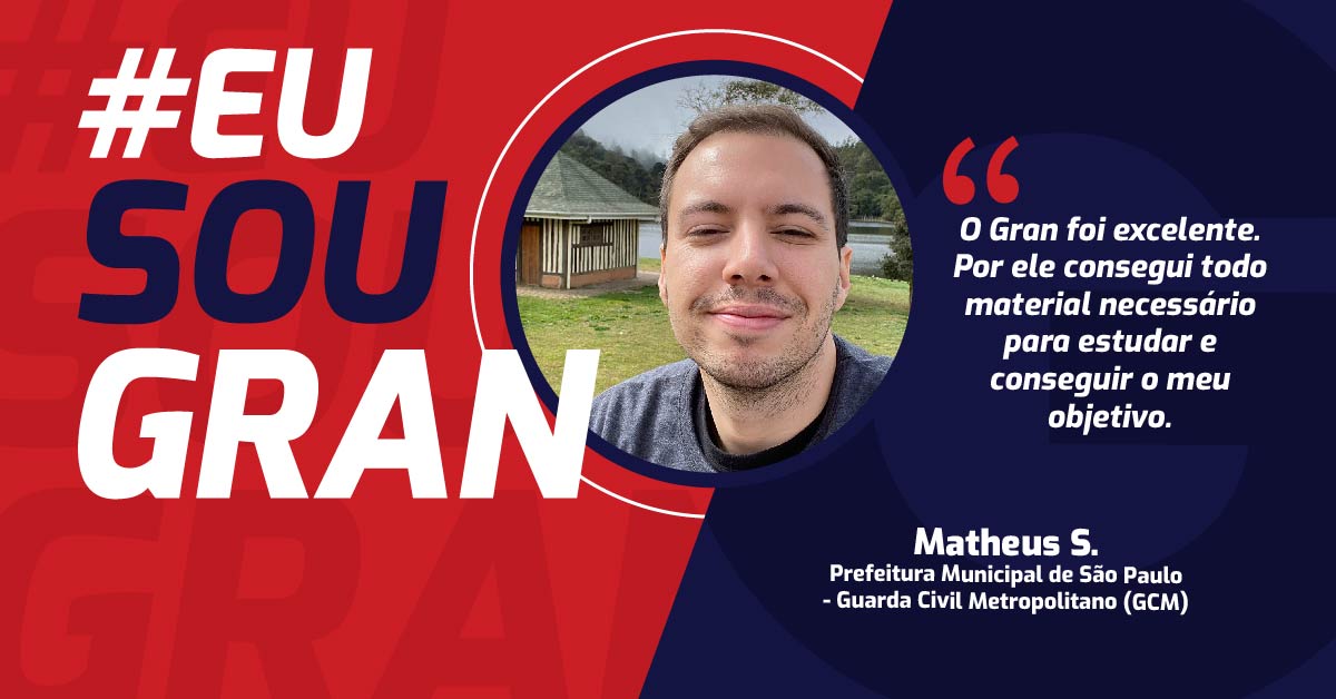 Após estudar 10 horas por dia, Matheus S. conquistou a aprovação