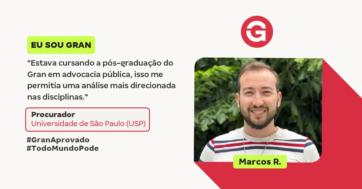 Após anos de dedicação, Marcos R. foi aprovado na USP