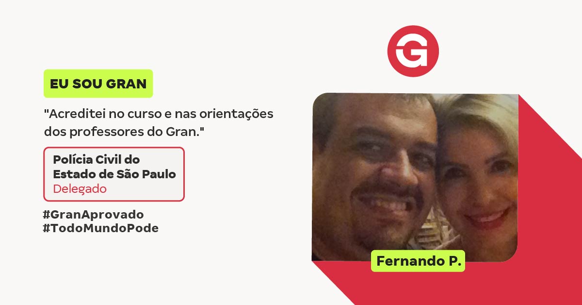 Fernando P. conquistou a aprovação como Delta após 1 ano!