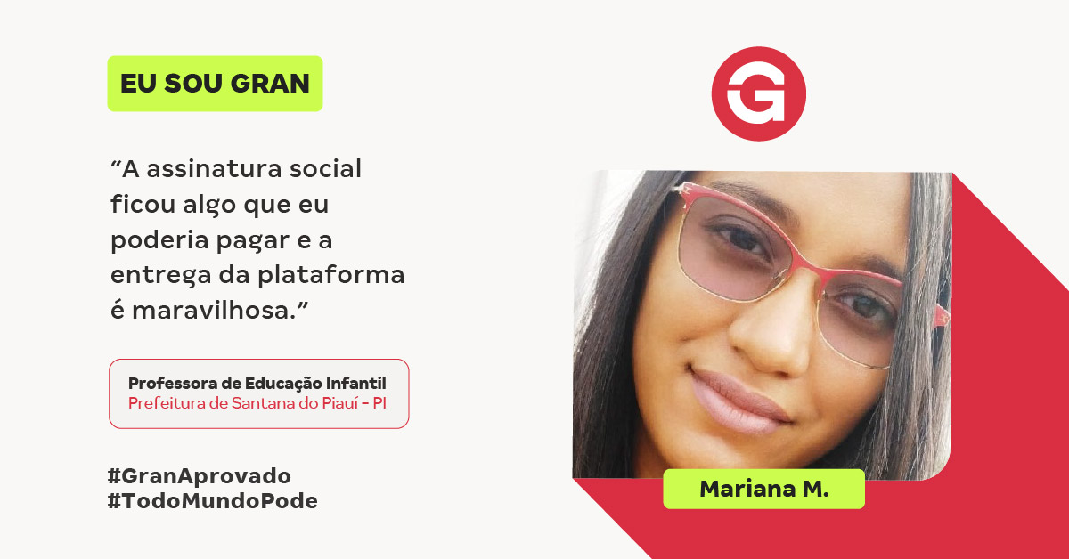 Conheça Mariana M., aprovada na Prefeitura de Santana do Piauí PI