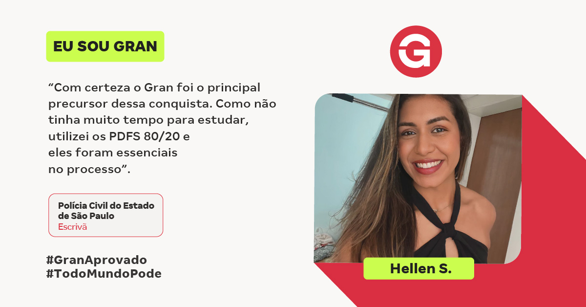 Hellen S. conciliou os estudos com 2 graduações e com o trabalho!