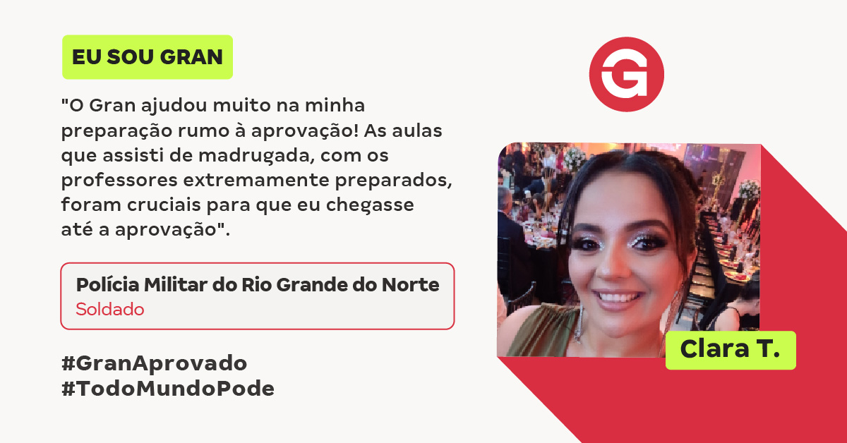 Clara T. tornou realidade o sonho de ser policial com a aprovação!