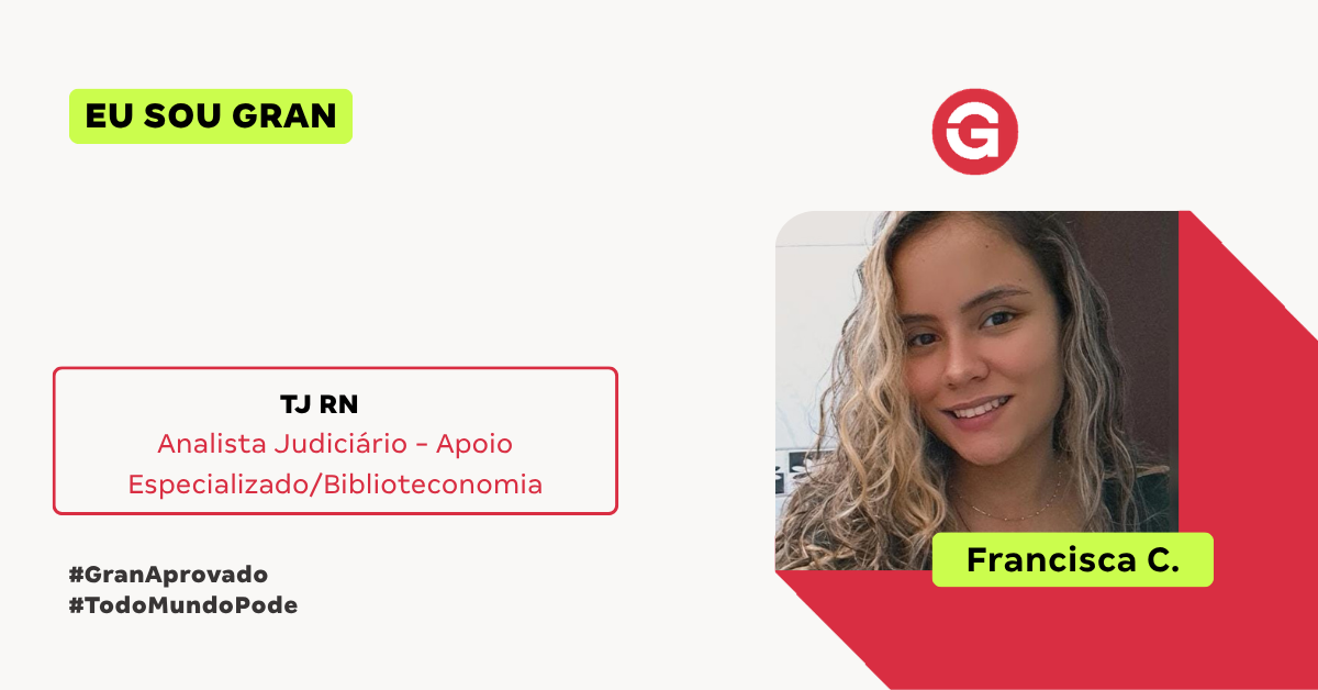 Francisca C. conciliou mestrado e estudos para concurso!